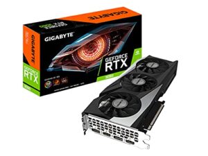 gigabyte geforce rtx 3060 gaming oc 12g (rev2.0) graphics card, 3x windforce fans, 12gb 192-bit gddr6, gv-n3060gaming oc-12gd video card