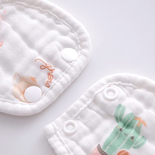 Muslin Baby Bibs, 360 Degree Rotate Soft Baby Bib Anti-Stain and Odor Resistant, Neck Baby Bibs Drool