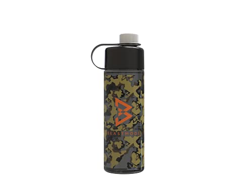 TOAK Reusable Water Bottle Starter Kit - Includes 3 Caps to Mix With Your Water, Portable Tea of a Kind Flavor Caps (Beast Mode Bottle)