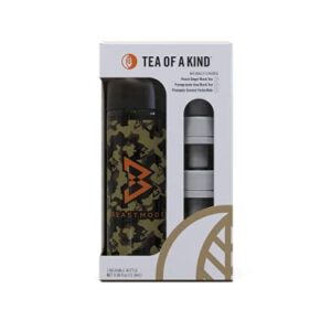 TOAK Reusable Water Bottle Starter Kit - Includes 3 Caps to Mix With Your Water, Portable Tea of a Kind Flavor Caps (Beast Mode Bottle)