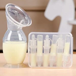 haakaa Manual Breast Pump 5oz/150ml & Silicone Colostrum Collector Kit Ready-to-Use Pack (0.1oz/4ml, 6pcs)