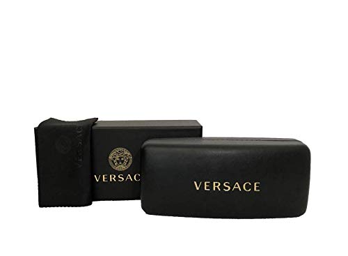 Versace VE2220 100287 41MM Gold/Dark Grey Irregular Sunglasses for Men + BUNDLE with Designer iWear Eyewear Kit