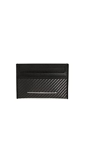 TUMI Men's Slim Card Case, Carbon, Black, One Size