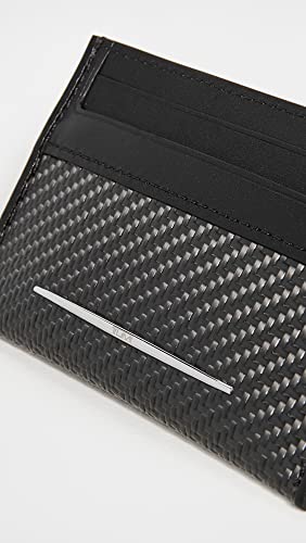 TUMI Men's Slim Card Case, Carbon, Black, One Size