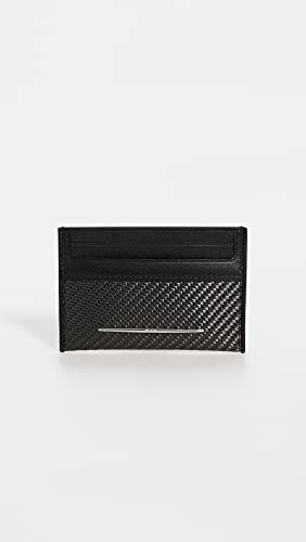 TUMI Men's Slim Card Case, Carbon, Black, One Size