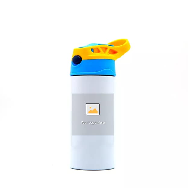 12oz Sublimation Tumbler Bulk For Children,Toddlers,Heat Press For Print, Kids Sublimation Tumbler Cups With Handle, Straight Double Wall Kids Sublimation Water Bottle Blanks (Pastel Bonus Pack)