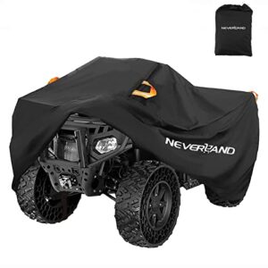 neverland atv cover waterproof heavy duty 4 wheeler cover quad cover all season weather proof outdoor uv protection for polaris kawasaki yamaha suzuki honda (black large)