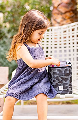 Petunia Pickle Bottom Baby Cooler Bag | Perfect for Baby Bottles and Snacks | Insulated & Reusable Bottle Cooler and Baby Holder | Shadow Leopard