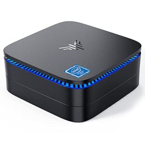 kamrui mini pc, ak1 pro 12gb ram 256gb ssd mini desktop computer intel celeron n5105 processor,quad core micro computer 4k, support 2.5-inch ssd, 2.4g/ 5.0g wifi, gigabit ethernet, htpc