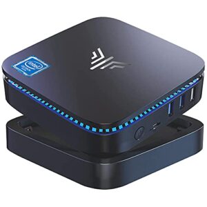 KAMRUI Mini PC, AK1 PRO 12GB RAM 256GB SSD Mini Desktop Computer Intel Celeron N5105 Processor,Quad Core Micro Computer 4K, Support 2.5-inch SSD, 2.4G/ 5.0G WiFi, Gigabit Ethernet, HTPC