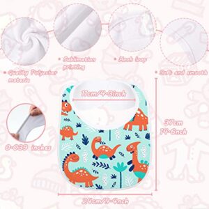 Geyoga 36 Pcs Sublimation Blanks Baby Bibs Bulk Sublimation Feeder Washable Baby Bib for DIY (White)