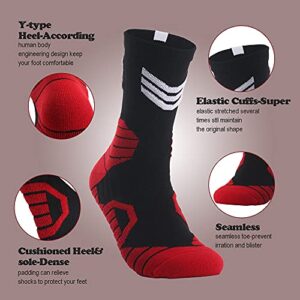 Lvcial Elite Basketball Socks,running socks,Athletic Socks,Compression Cushion Socks for Men & Women