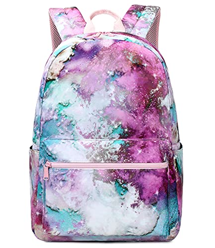 Abshoo Lightweight Galaxy School Backpacks for Teen Girls Backpack with Lunch Bag (A Galaxy)