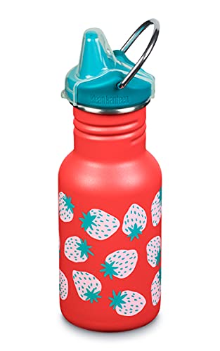 Klean Kanteen Kid Classic Narrow 12oz (w/Sippy Cap) Coral Strawberries