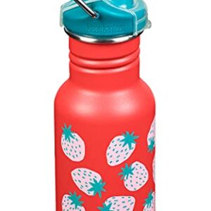 Klean Kanteen Kid Classic Narrow 12oz (w/Sippy Cap) Coral Strawberries