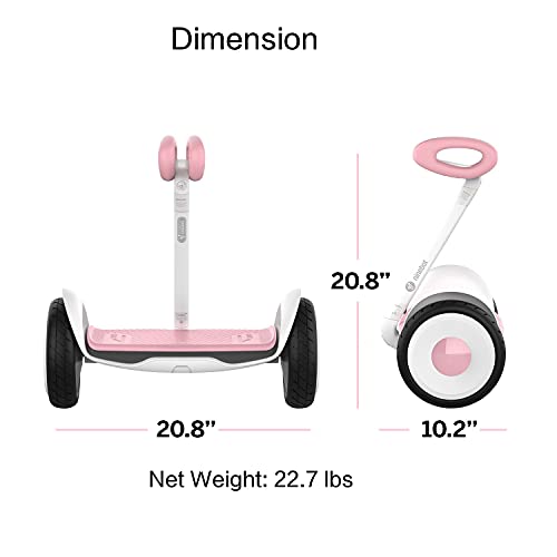 Segway Ninebot S Kids, Smart Self-Balancing Electric Scooter, 800 Watts Power, Max 8 Miles Range & 8.7MPH, Hoverboard with LED Light, Compatible with Mecha kit