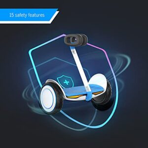 Segway Ninebot S Kids, Smart Self-Balancing Electric Scooter, 800 Watts Power, Max 8 Miles Range & 8.7MPH, Hoverboard with LED Light, Compatible with Mecha kit