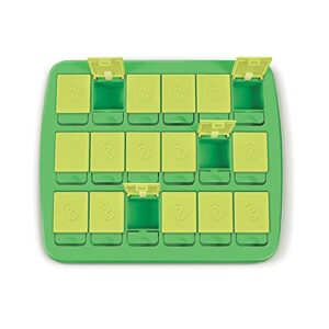 genuine fred, match up memory snack tray green travel-friendly tray measures 10 x 8.75 inches