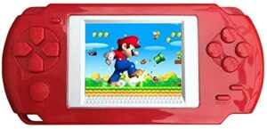 elolicu handheld game console for kid children, 2021 new built in 268 classic retro video games 2 inch screen portable game console arcade video gaming player system best birthday gift for kid (red)