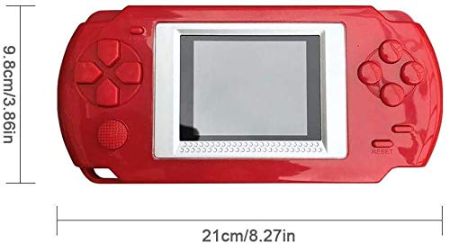 Elolicu Handheld Game Console for Kid Children, 2021 New Built in 268 Classic Retro Video Games 2 Inch Screen Portable Game Console Arcade Video Gaming Player System Best Birthday Gift for Kid (Red)