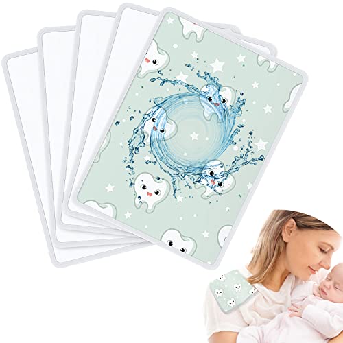 Sublimation Blank Baby Burp Cloths 5 Pieces Blank Baby Bibs Soft Absorbent Burping Cloth Solid White Unisex Boys Girls Burp Cloth Set Newborn Towel for Baby Shower Registry Gi ft Machine Washable