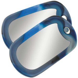 Navy and Sky Blue Dog Tag Silencer