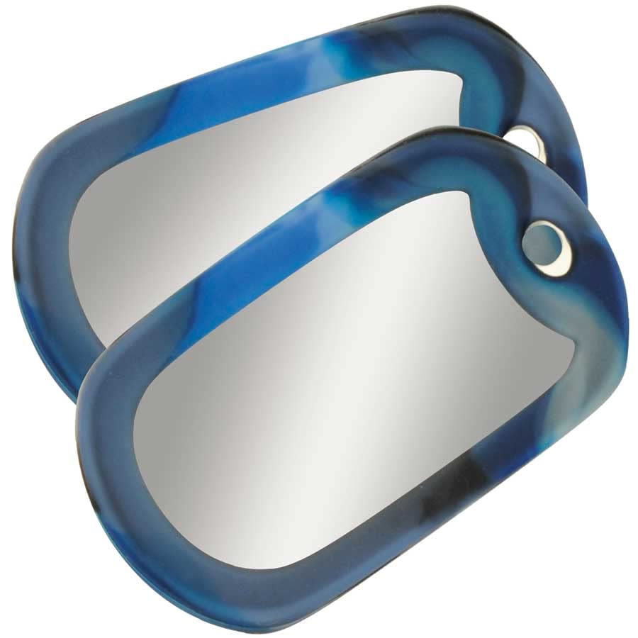 Navy and Sky Blue Dog Tag Silencer