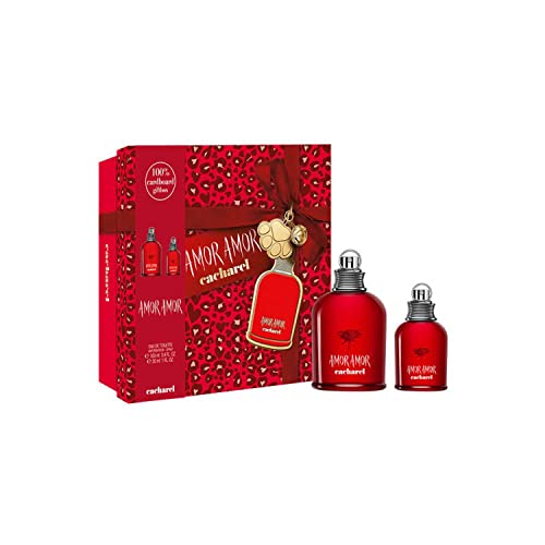 Cacharel Amor Amor Gift Set for Women, Eau de Parfum Spray Perfume 3.4 Fl. Oz. and 1.0 Fl. Oz.