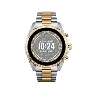 michael kors men's & women's gen 6 44mm touchscreen smart watch with alexa built-in, fitness tracker, sleep tracker, heart rate monitor, gps, music control, smartphone notifications (model: mkt5133v)