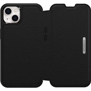 OtterBox iPhone 13 (ONLY) Strada Series Case - SHADOW, card holder, genuine leather, pocket-friendly, folio case