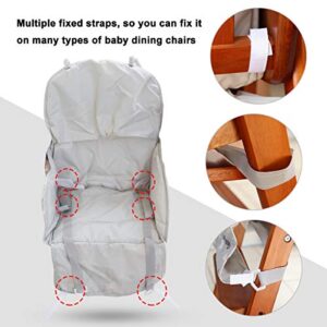 Kocpudu High Chair Pad,high Chair Cushion,seat Cushion Breathable Pad,Comfortable Seat Belt Design,Cute Pattern,Soft and Comfortable ,Baby Sits More Comfortable(Gray Animal Pattern)