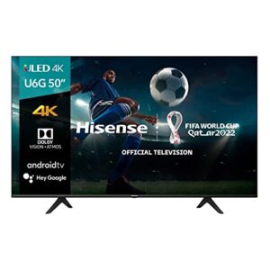 hisense 50u6g / 50u6g / 50u6g 50 inch class u6g series quantum uled 4k uhd smart android tv (renewed)