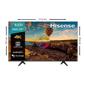 Hisense 50U6G / 50U6G / 50U6G 50 inch Class U6G Series Quantum ULED 4K UHD Smart Android TV (Renewed)