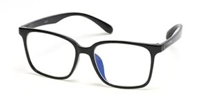 kenneth cole reaction unisex adult kc1503-b blue light blocking eyewear frames, shiny black, 52mm us