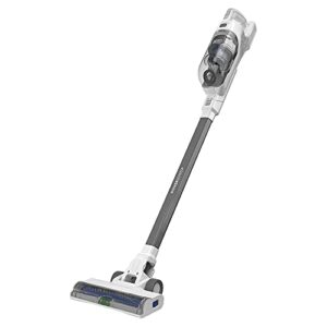 black+decker powerseries+ 16v max cordless stick vacuum with led floor lights, lightweight, multi-surface, white (bhfea420j)