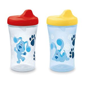 nuk blue's clues hide 'n seek hard spout sippy cup, 2-pack