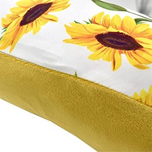 BxuanW Nursing Pillow Cover Stretchy Cotton Pillow Slipcovers for Breastfeeding Moms Two-Sided Design (Sunflower)