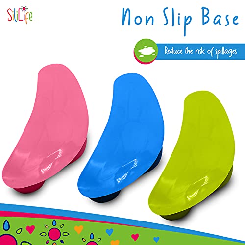 SiliLife Silicone Baby Plate Toddler Plate Baby Dish Toddler Dish 100% Dishwasher & Microwave Safe