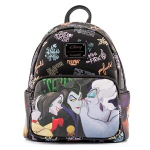 loungefly disney villains club womens double strap shoulder bag purse