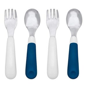 oxo tot training fork and spoon set, navy (2 pack) …