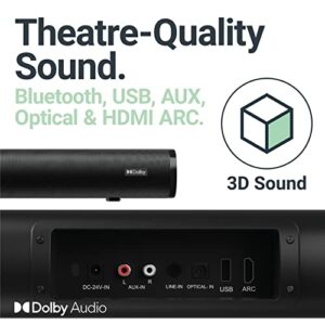 Majority Everest 5.1 Dolby Audio Surround Sound System with Sound Bar | Wireless Subwoofer I 300W Powerful Surround Sound | Home Theatre 3D Audio with Detachable Speakers | HDMI ARC, HDMI, Bluetooth