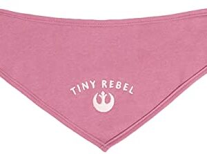 Amazon Essentials Disney | Star Wars | Princess Baby Girls' Bibs, Pack of 6, Star Wars Tiny Rebel, One Size