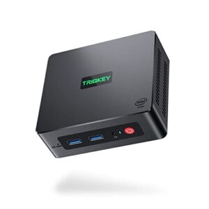 trigkey mini pc computer desktop pc intel 11th generation processors n5095 micro computer,16g ddr4 500g m.2 ssd 2280 green g3, support micro pc w10 pro dual 4k@60hz hdmi/wifi 5/bt