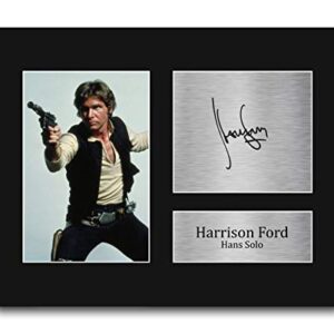 HWC Trading Harrison Ford Gift USL Signed Printed Autograph Star Wars Gifts Print Photo Picture Display - US Letter Size