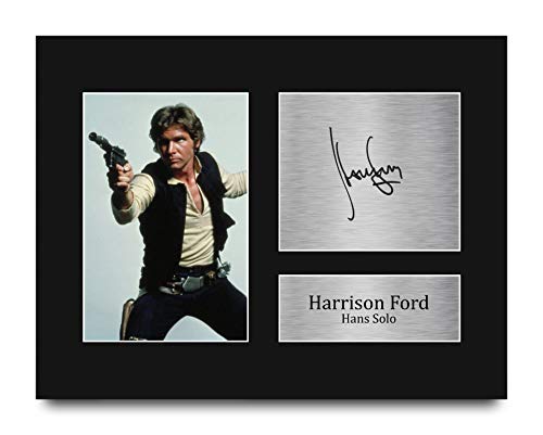 HWC Trading Harrison Ford Gift USL Signed Printed Autograph Star Wars Gifts Print Photo Picture Display - US Letter Size