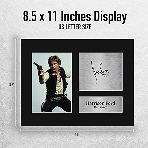 HWC Trading Harrison Ford Gift USL Signed Printed Autograph Star Wars Gifts Print Photo Picture Display - US Letter Size