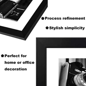 LUOFU 10x12 Picture Frames Set of 2,Black Picture Frame 10x12,Display Pictures 7x9 with Mat or 10x12 without Mat,Multi Photo Frames Collage for Wall Art Decorative or Tabletop Display