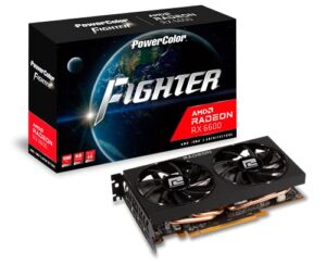 powercolor fighter amd radeon rx 6600 graphics card with 8gb gddr6 memory