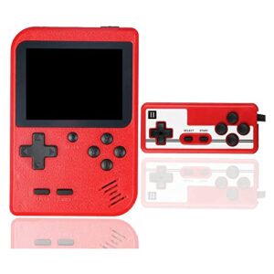 anyando handheld game console, portable retro video game console with 500 classical fc games, 3.0-inches color screen, 1020mah rechargeable battery support for connecting tv and two players