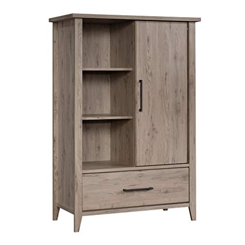 Sauder Summit Station Armoire, L: 36.77" x W: 18.15" x H: 54.53", Laurel Oak Finish